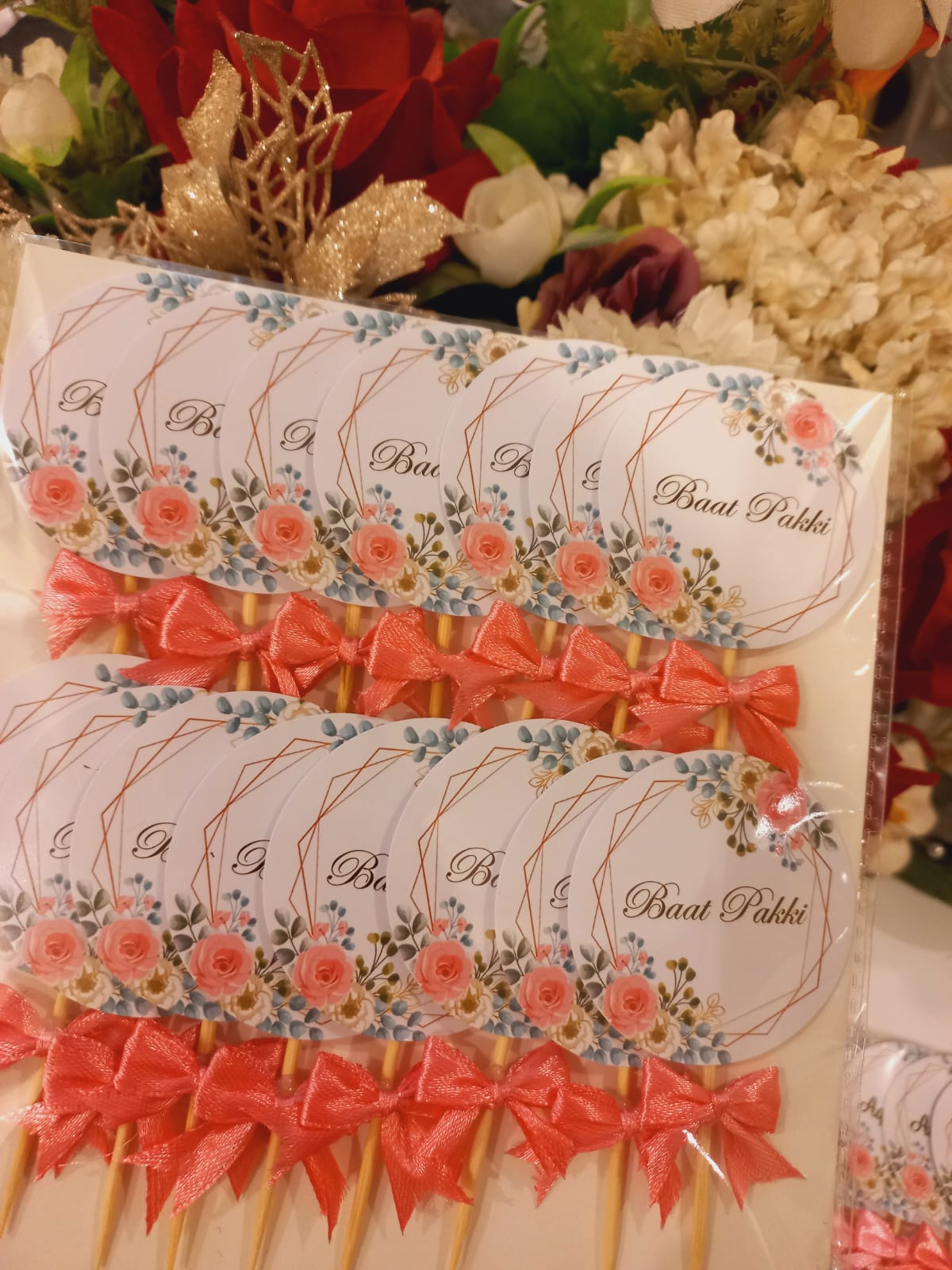 Floral Baat Pakki Methai Toppers/ Sweet Toppers – Dabster